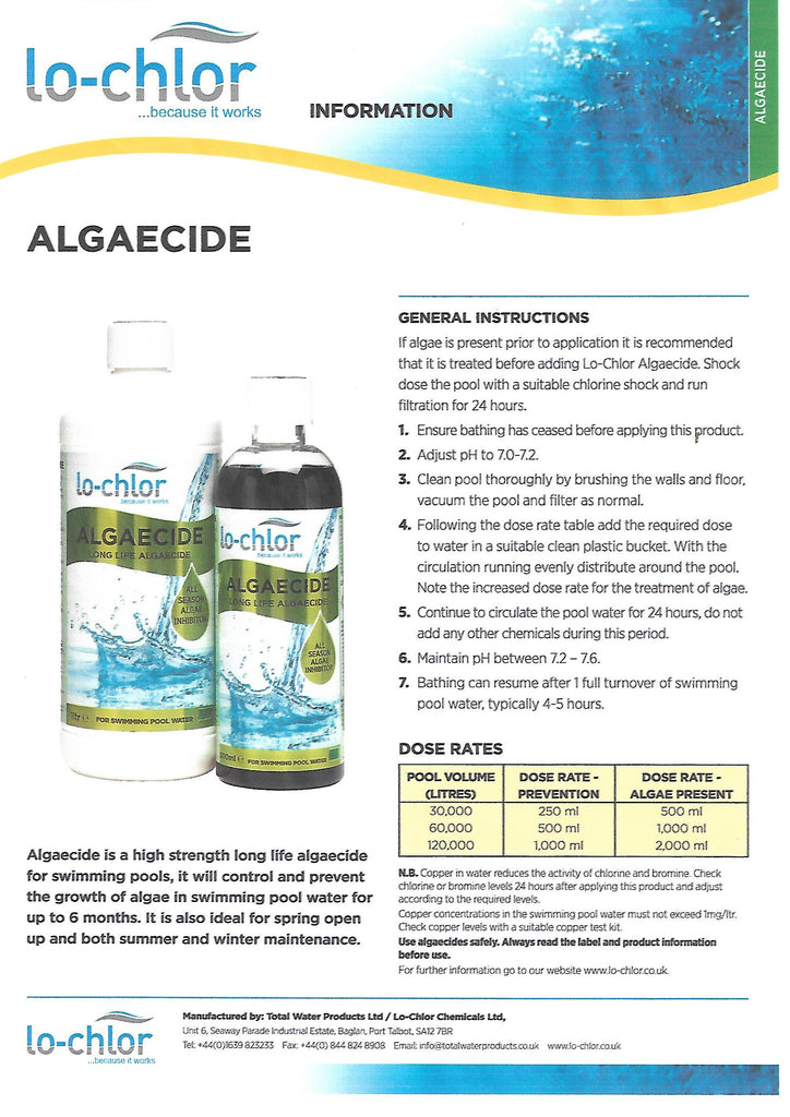 LO-CHLOR ALGAECIDE long life – Trioval Ltd Cyprus