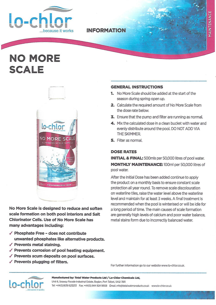 LO-CHLOR NO MORE SCALE – Trioval Ltd Cyprus